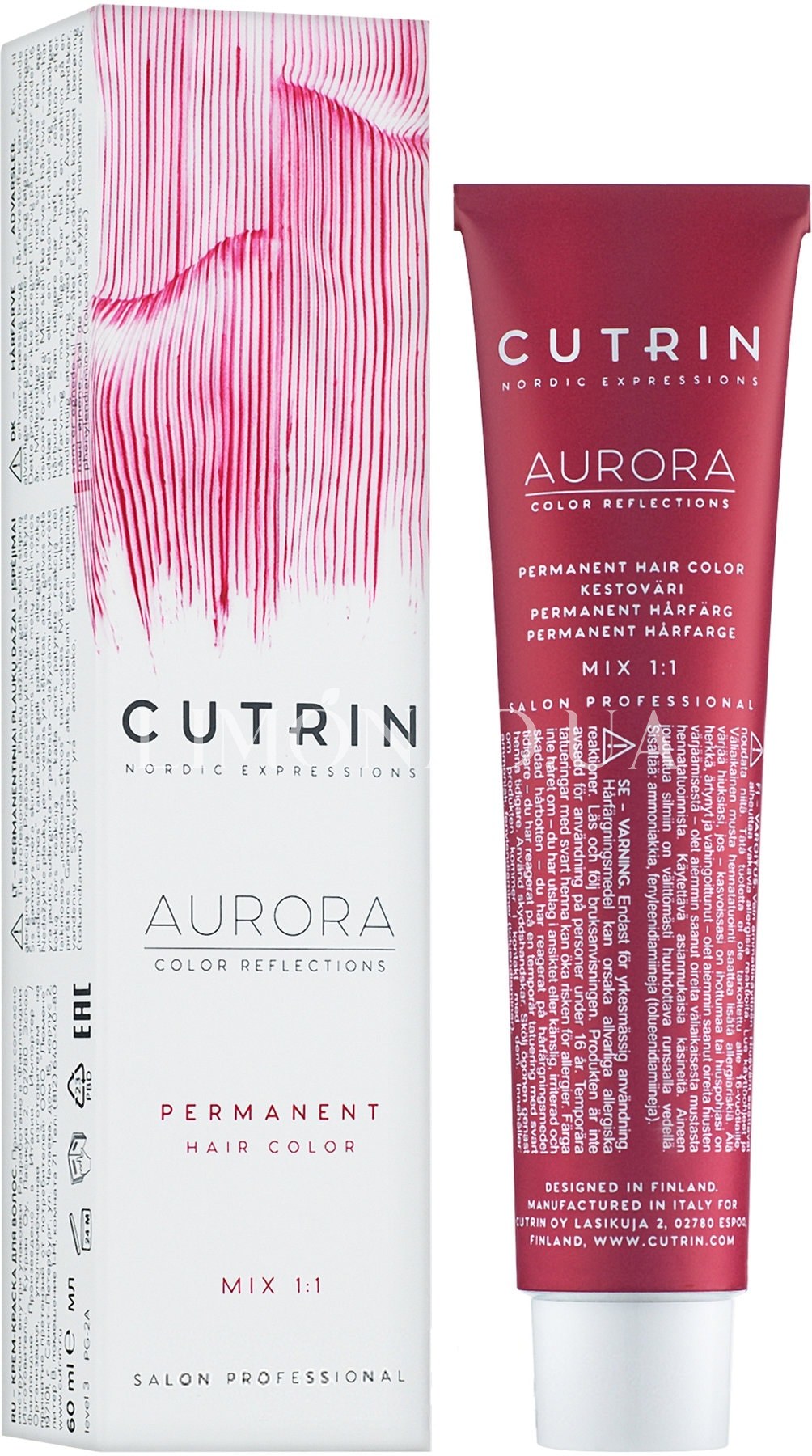 Крем-краска для волос CUTRIN Aurora Permanent Hair Color (0.45 Розовый ...